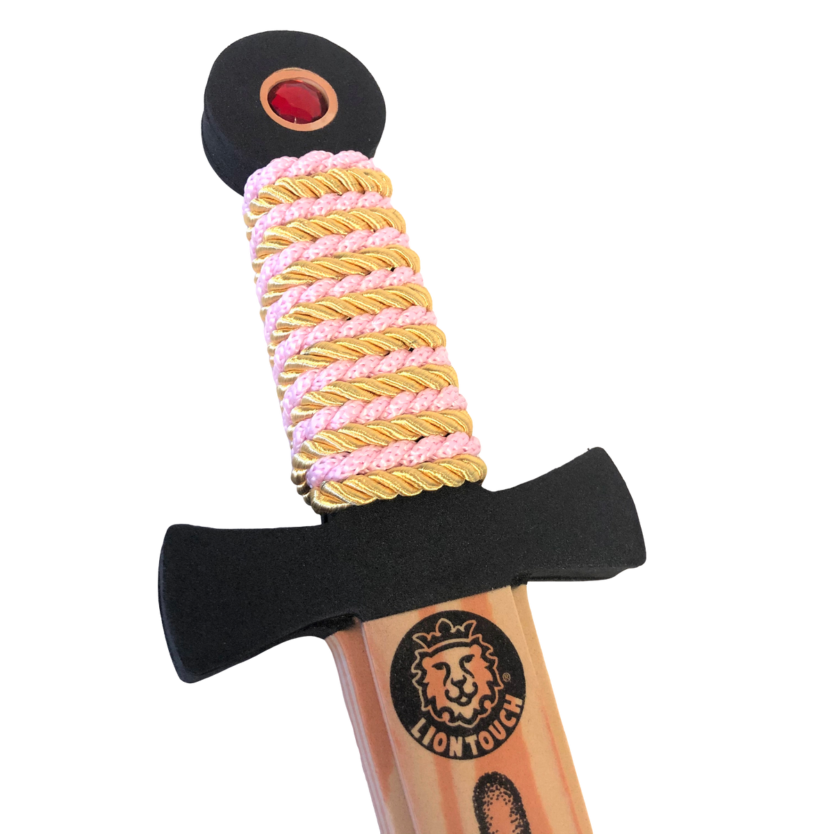 Liontouch Pretend-Play WoodyLion Sword - Medium Pink & Gold – Hotaling